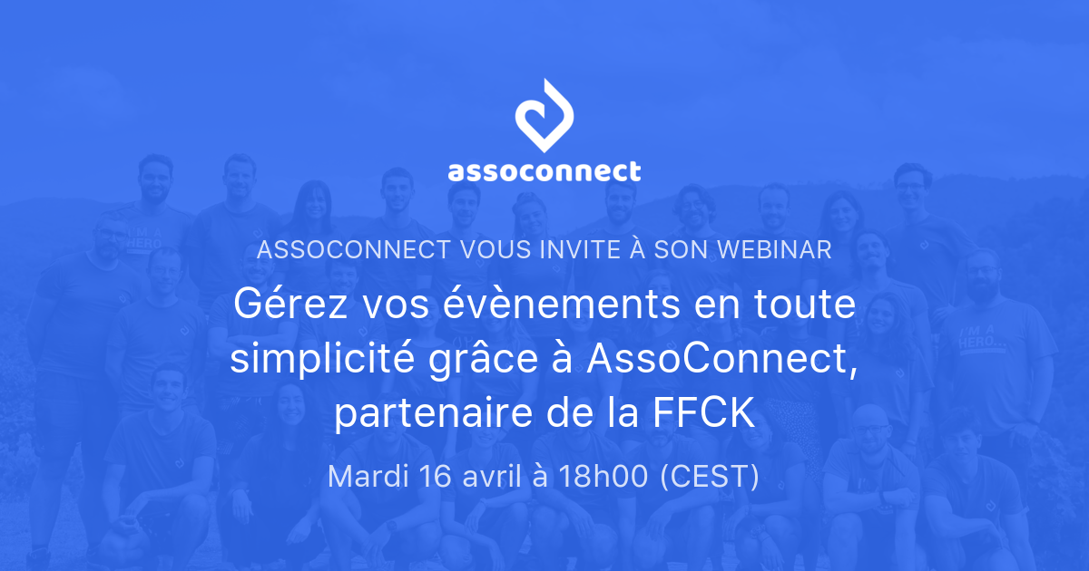 Gérez vos évènements en toute simplicité grâce à AssoConnect, partenaire de la FFCK | AssoConnect
