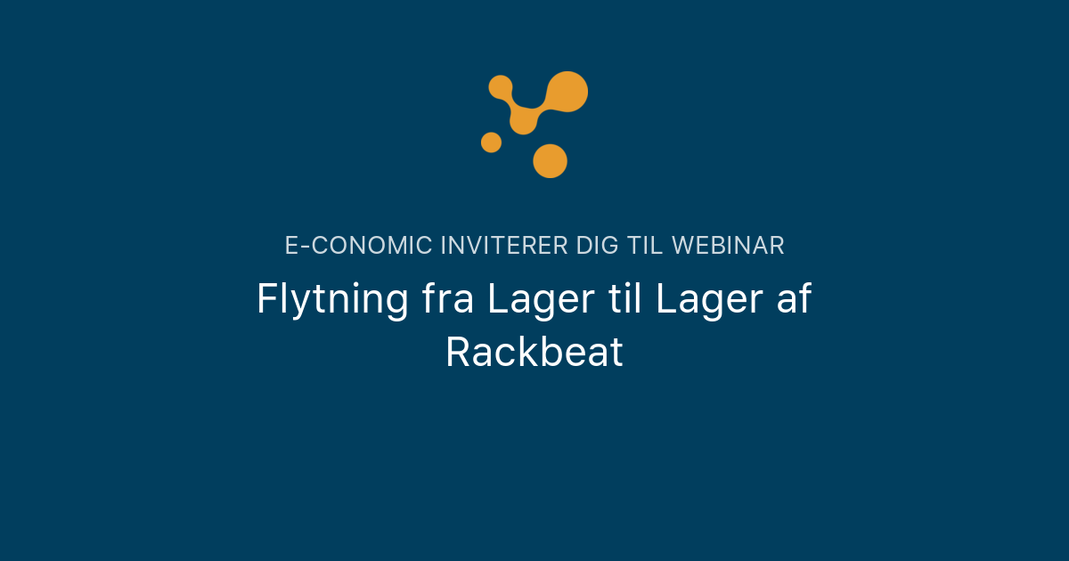 Flytning fra Lager til Lager af Rackbeat | e-conomic
