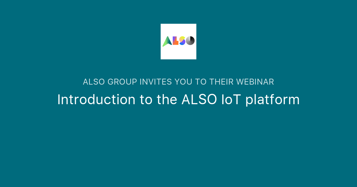 Introduction to the ALSO IoT platform | ALSO Group