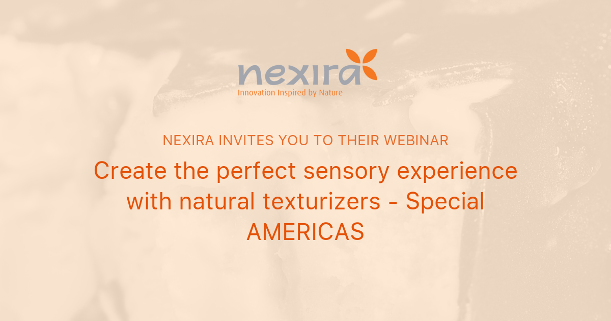 Create the perfect sensory experience with natural texturizers - Special AMERICAS | Nexira
