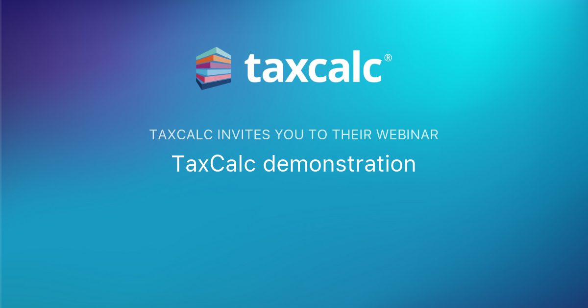 TaxCalc demonstration | TaxCalc