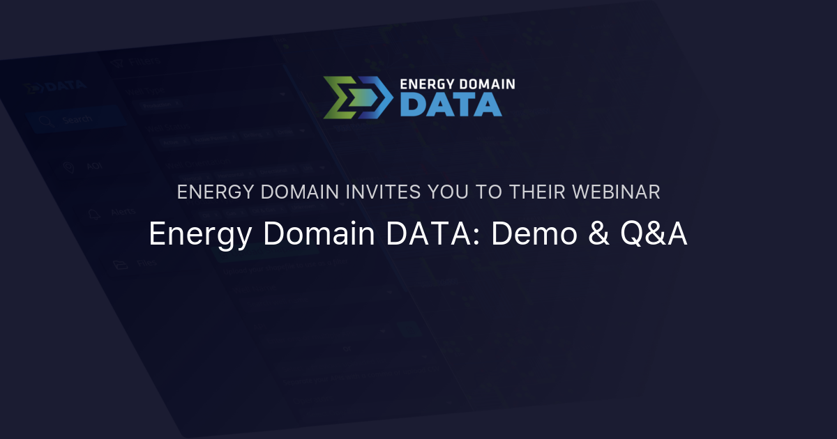 Energy Domain DATA: Demo & Q&A | Energy Domain