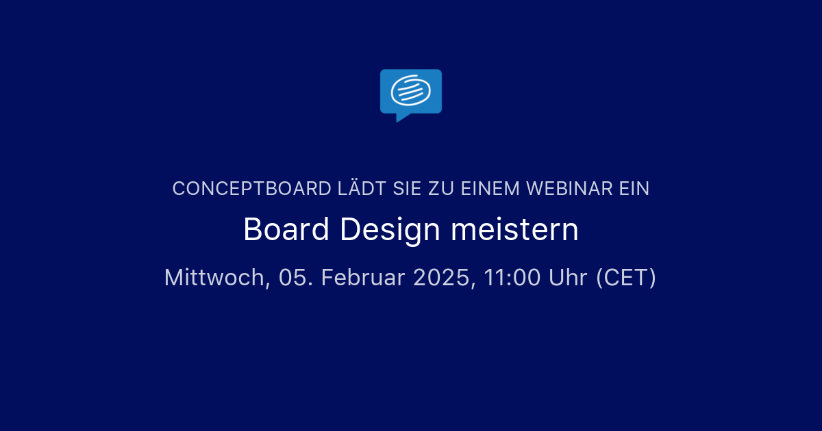 Board Design meistern | Conceptboard