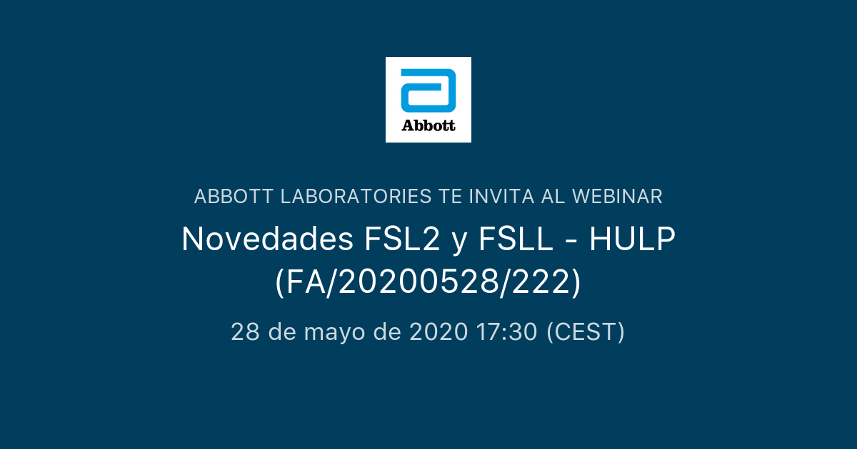 Novedades FSL2 y FSLL - HULP (FA/20200528/222) | Abbott Laboratories