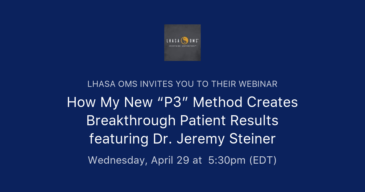 How My New “P3” Method Creates Breakthrough Patient Results featuring ...