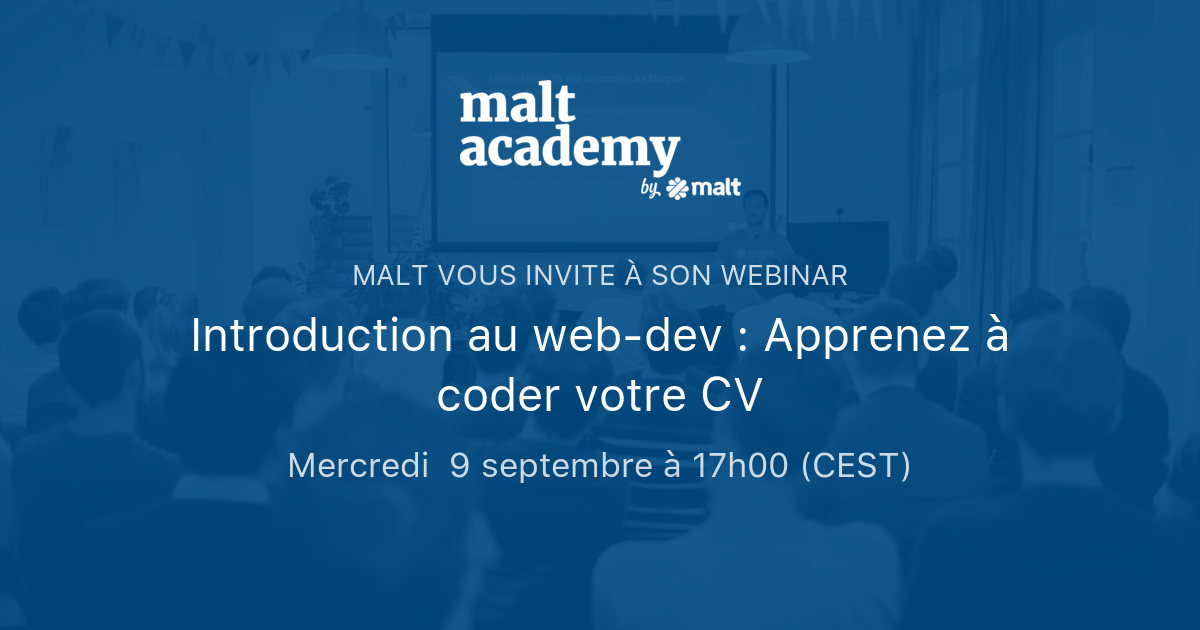 Introduction au web-dev : Apprenez à coder votre CV | Malt Introduction au web-dev : Apprenez à coder votre CV | Malt