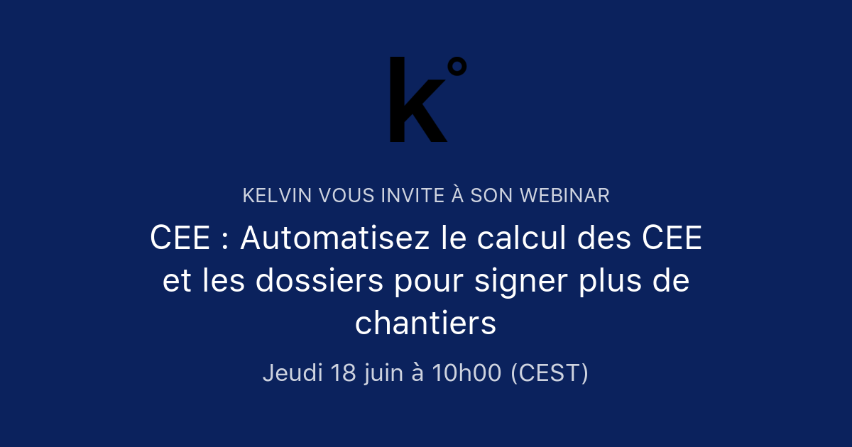 CEE : Automatisez le calcul des CEE et les dossiers pour signer plus de ...
