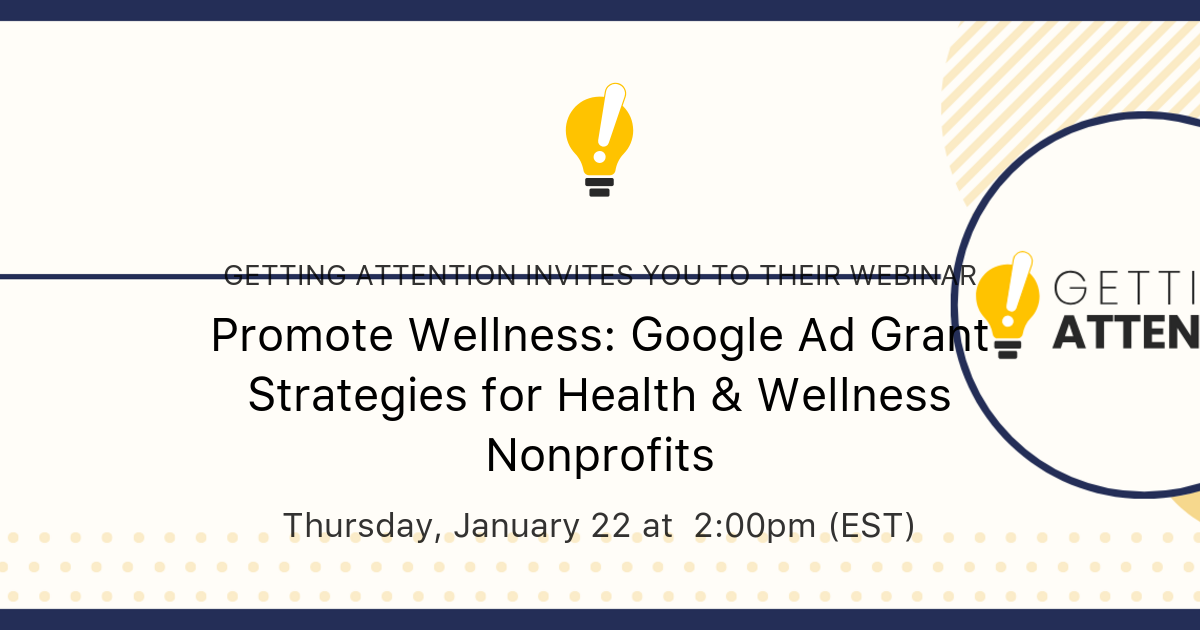Promote Wellness: Google Ad Grant Strategies for Health & Wellness ...