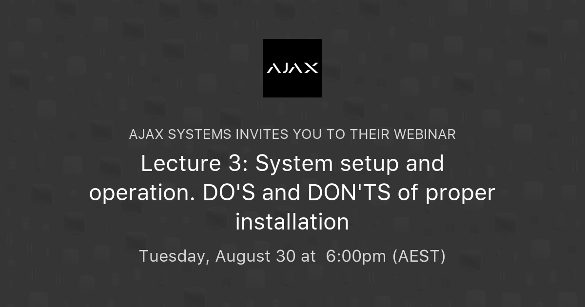Lecture 3: System setup and operation. DO'S and DON'TS of proper ...