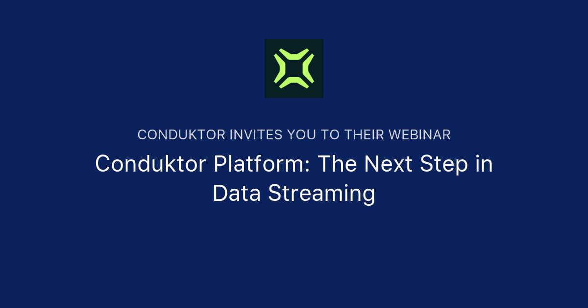 Conduktor Platform: The Next Step in Data Streaming | Conduktor