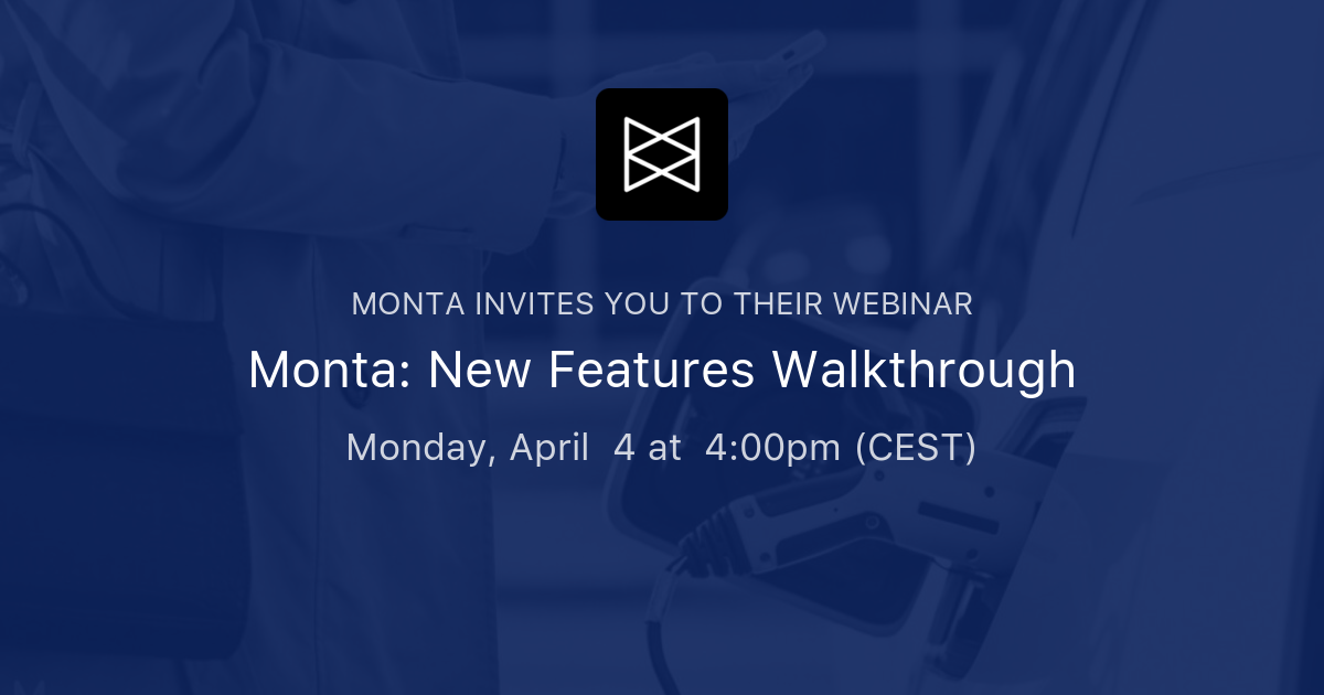 Monta: New Features Walkthrough | Monta