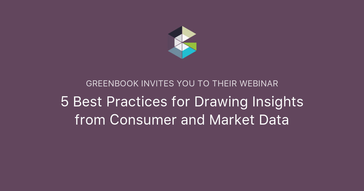 5 Best Practices for Drawing Insights from Consumer and Market Data ...
