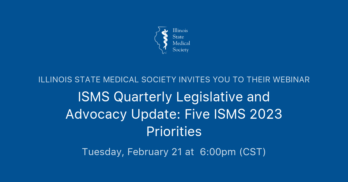 ISMS Quarterly Legislative and Advocacy Update: Five ISMS 2023 ...