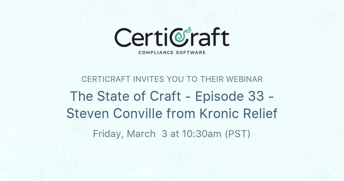 The State of Craft - Episode 33 - Steven Conville from Kronic Relief ...