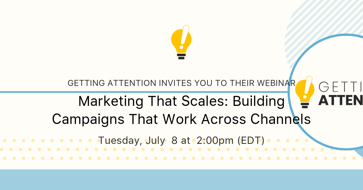 Marketing That Scales: Building Campaigns That Work Across Channels ...