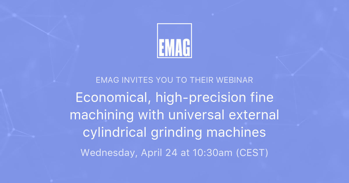 Economical, high-precision fine machining with universal external ...