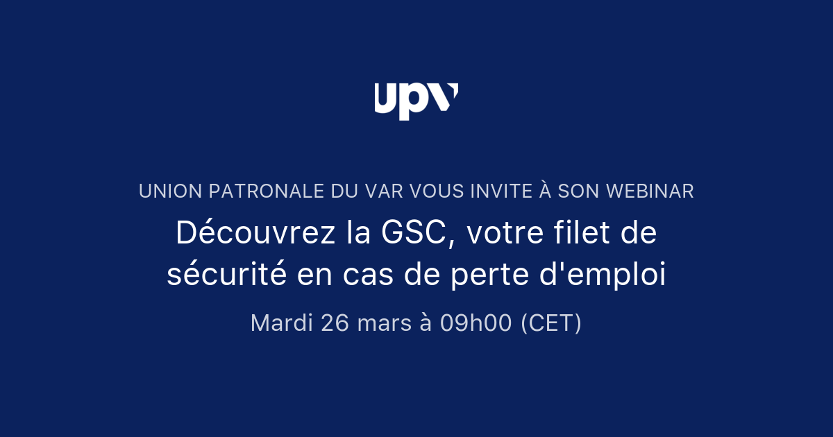Découvrez la GSC, votre filet de sécurité en cas de perte d'emploi ...