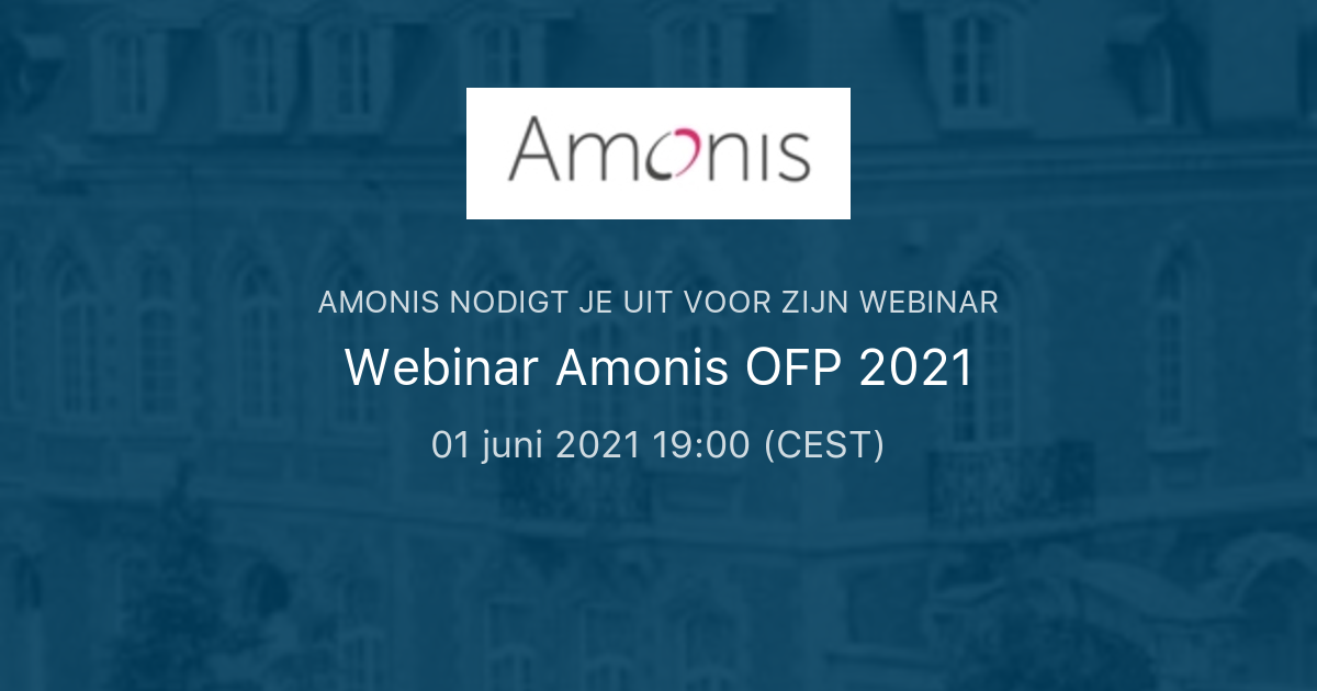 Webinar Amonis OFP 2021 | Amonis