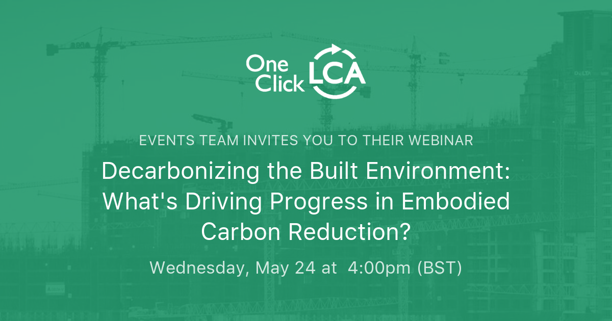 Decarbonizing the Built Environment: What's Driving Progress in ...