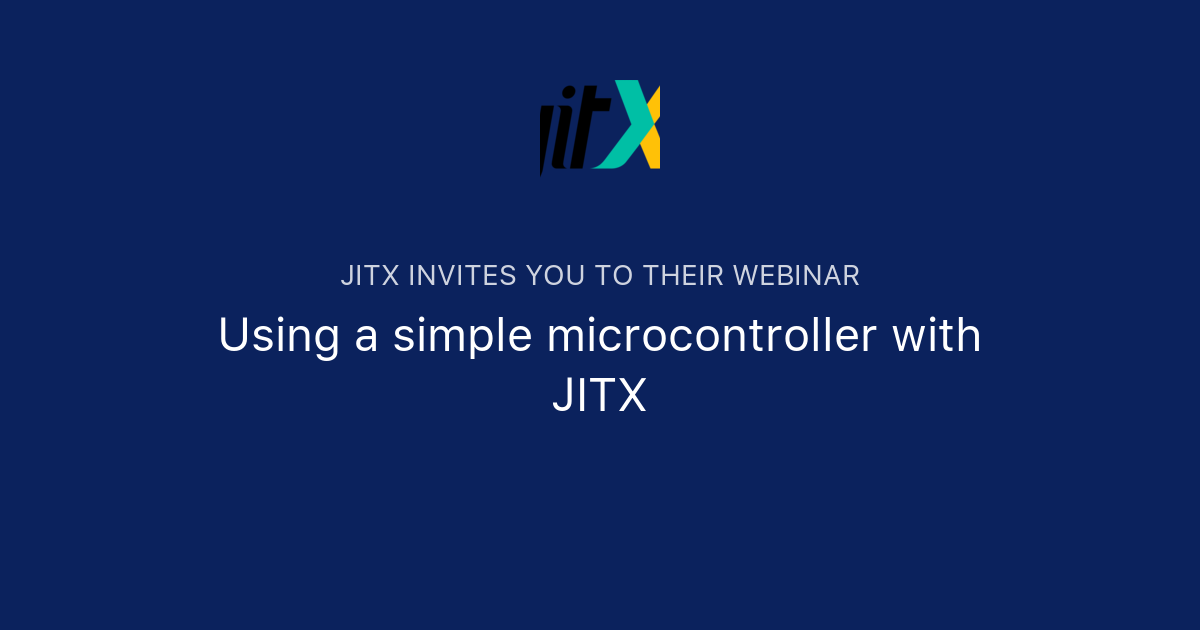 Using a simple microcontroller with JITX | JITX