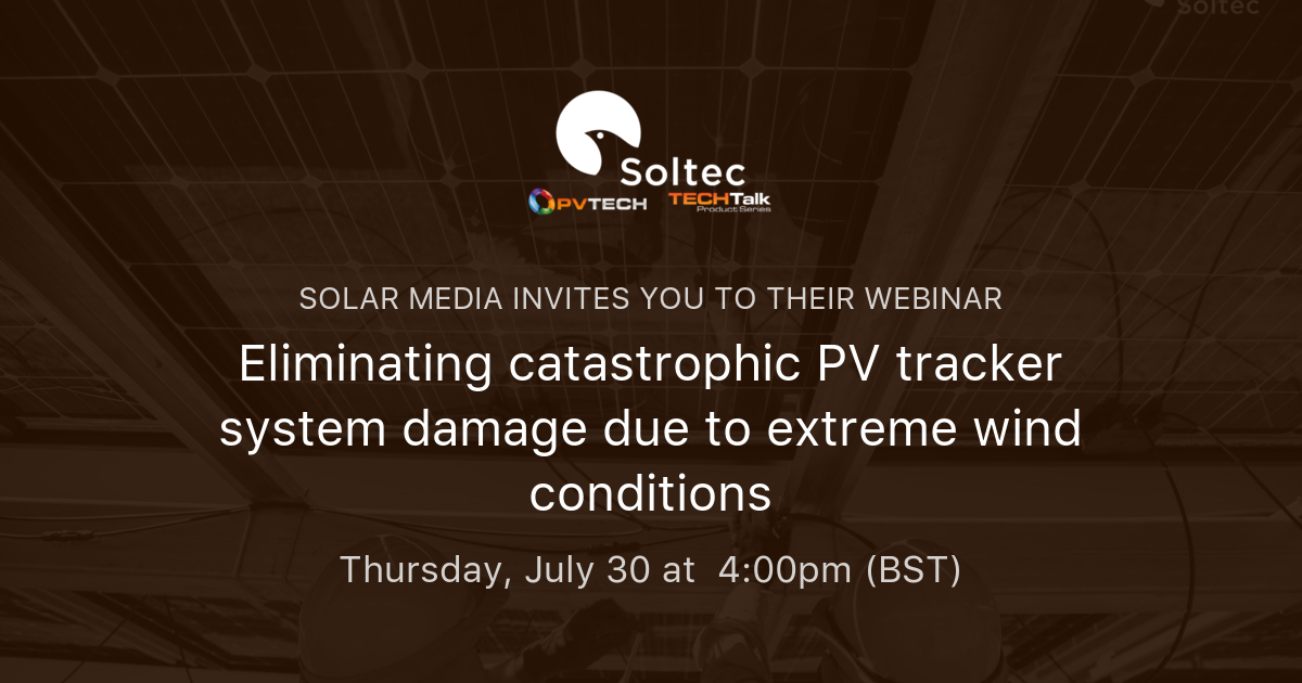 Eliminating catastrophic PV tracker system damage due to extreme wind ...