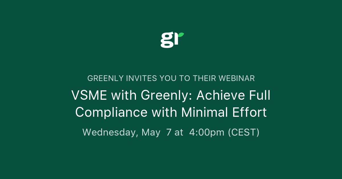 VSME with Greenly: Achieve Full Compliance with Minimal Effort | Greenly