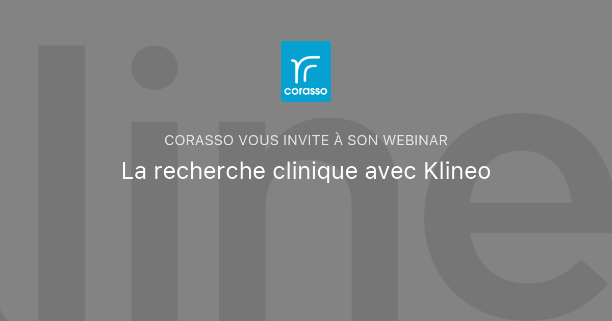 La recherche clinique avec Klineo | Corasso