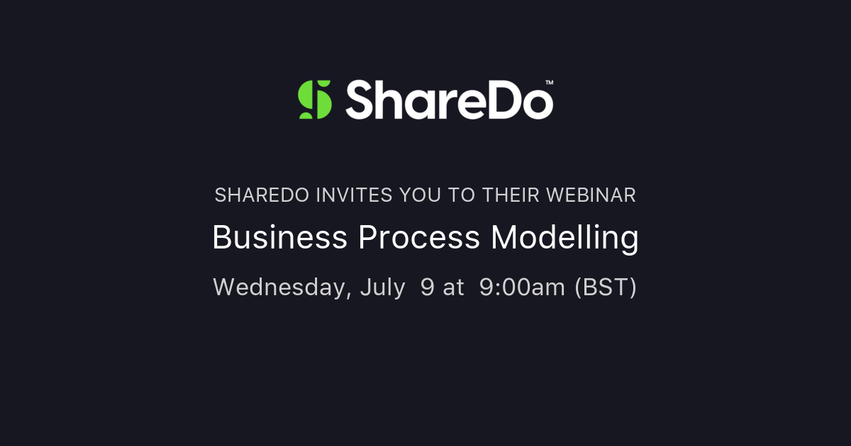Business Process Modelling | ShareDo