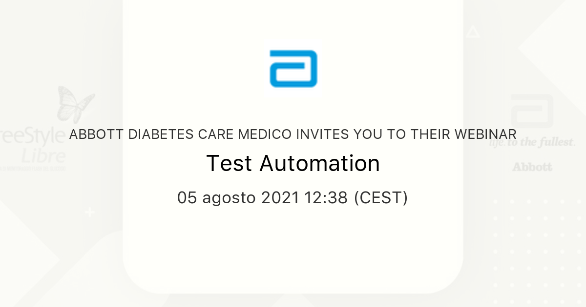 Test Automation | Abbott Diabetes Care Medico