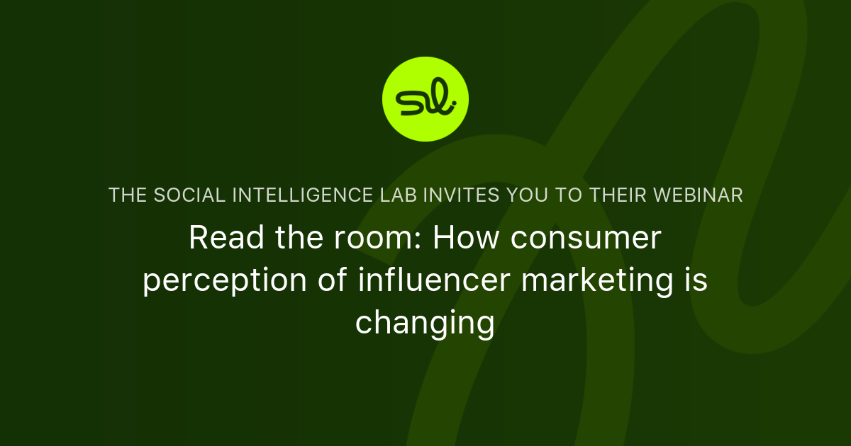 Read the room: How consumer perception of influencer marketing is ...