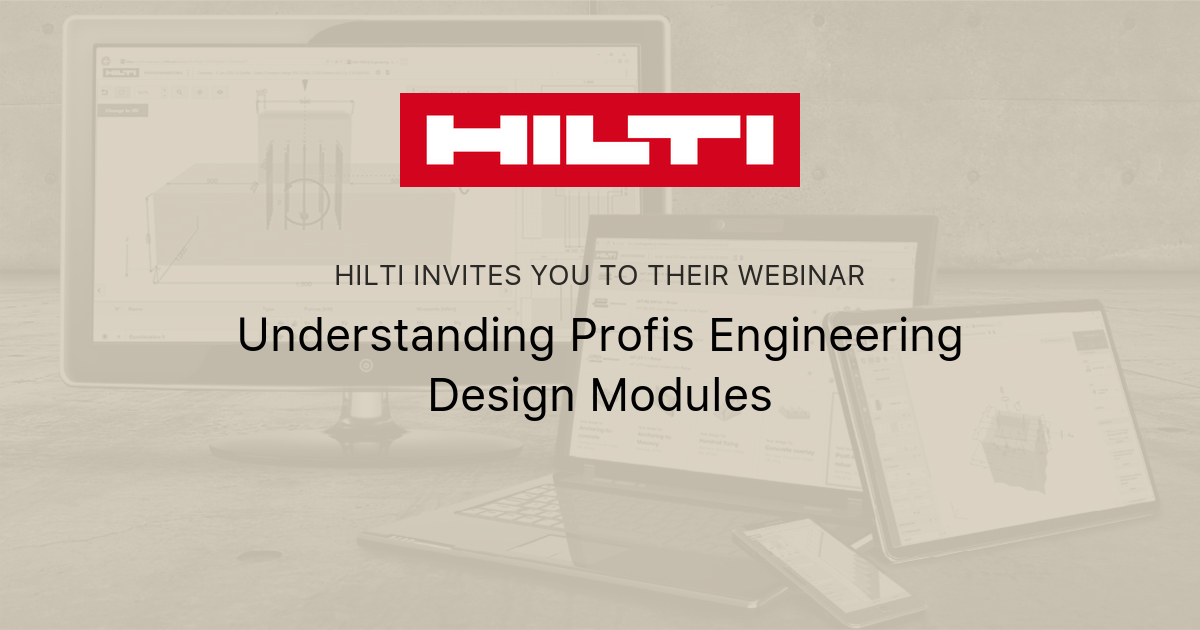 Understanding Profis Engineering Design Modules | Hilti India