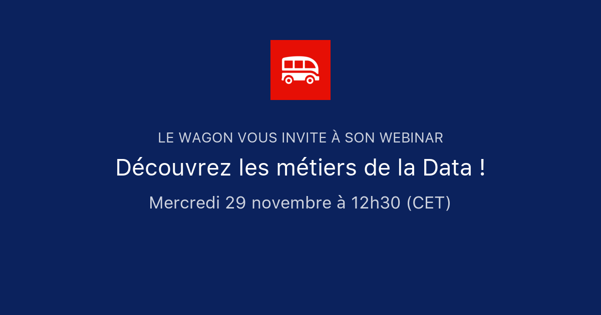 Découvrez les métiers de la Data ! | Le Wagon