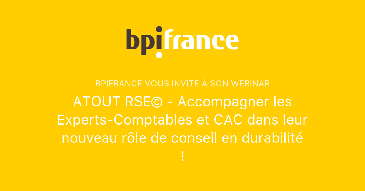 ATOUT RSE© - Accompagner les Experts-Comptables et CAC dans leur ...