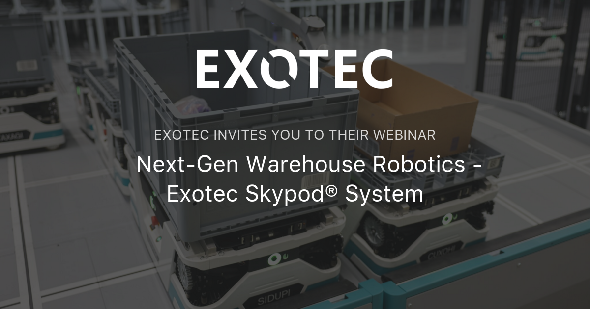 ⏭ Next-Gen Warehouse Robotics - Exotec Skypod® System | Exotec