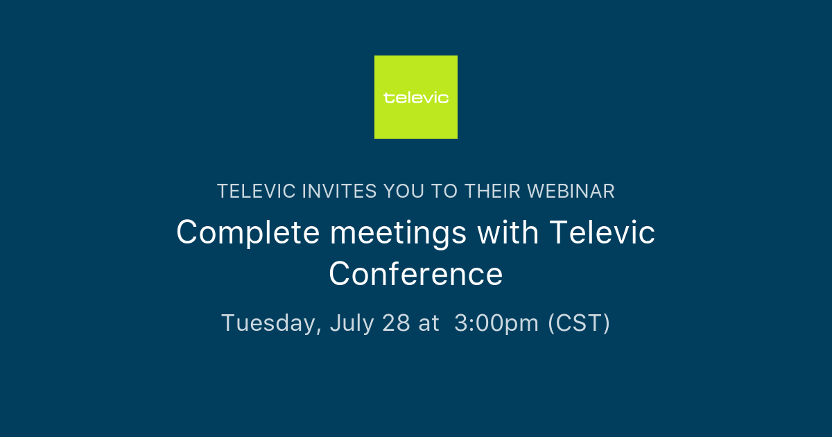 Complete meetings with Televic Conference | Televic