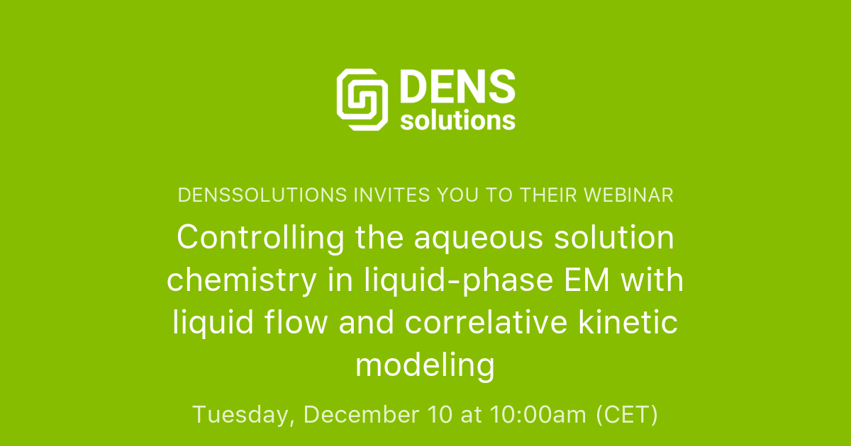 Controlling the aqueous solution chemistry in liquid-phase EM with ...
