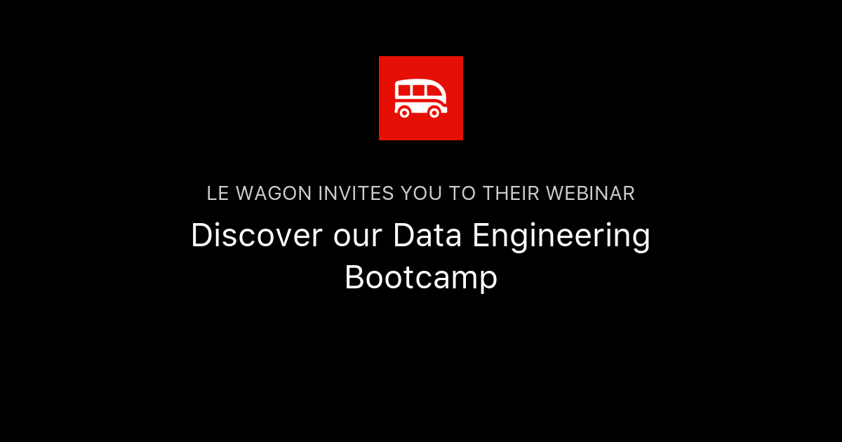 Discover Le Wagon’s Data Engineering bootcamp | Le Wagon