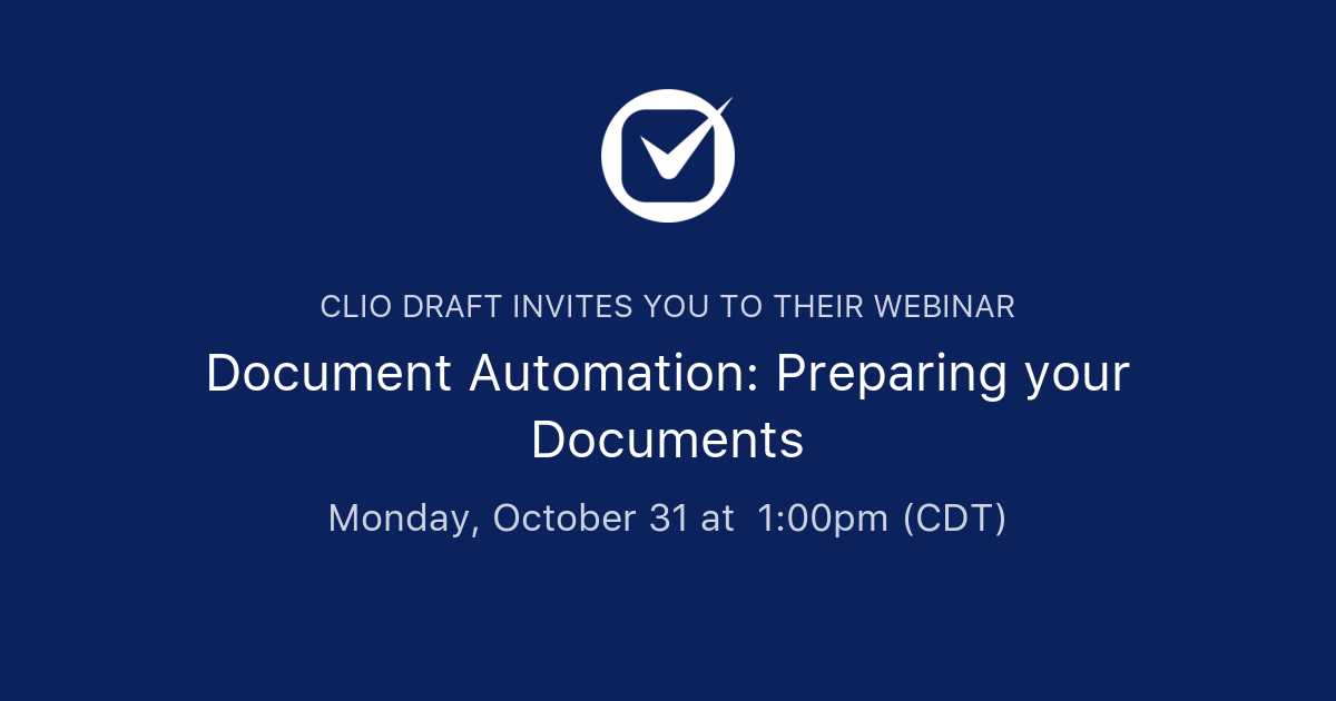 Document Automation: Preparing your Documents | Clio Draft