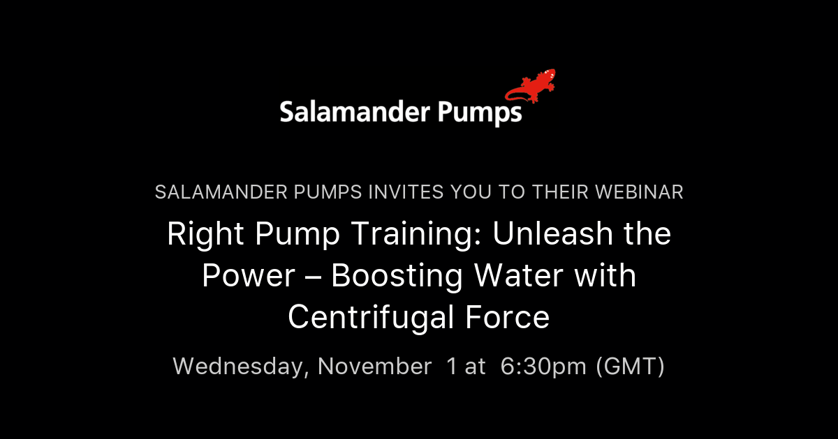Right Pump Training: Unleash the Power – Boosting Water with ...