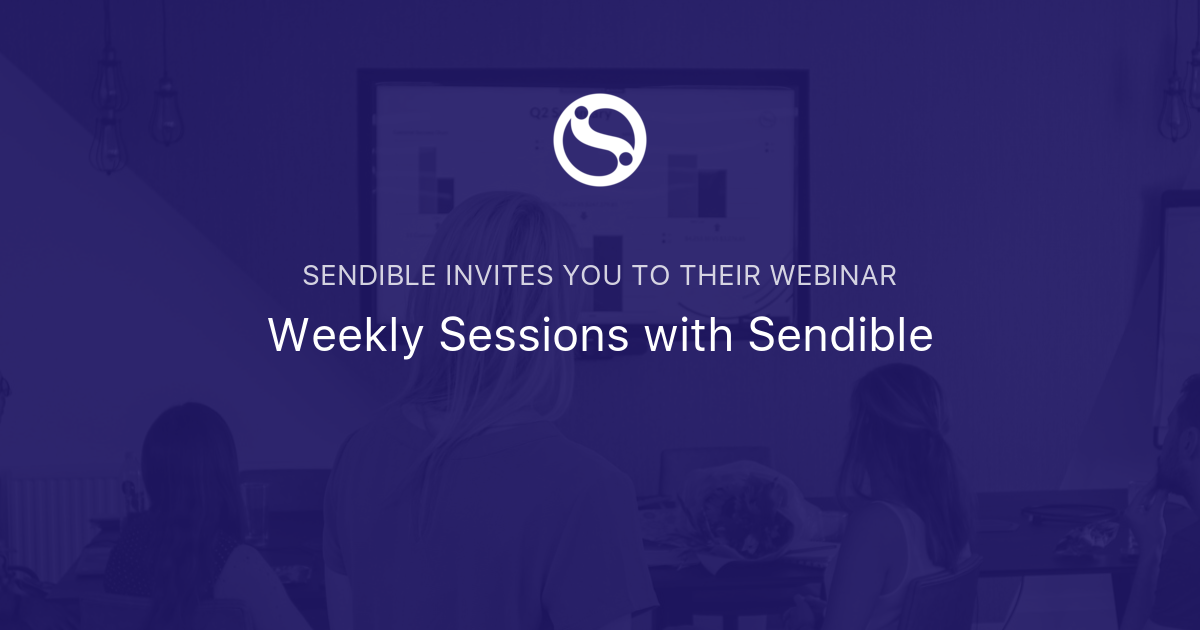 Weekly Sessions with Sendible | Sendible