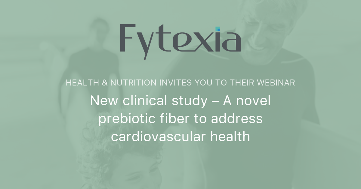 New clinical study – A novel prebiotic fiber to address cardiovascular ...