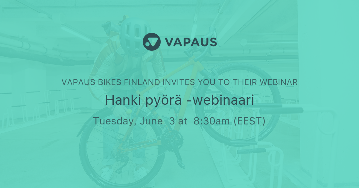 Hanki pyörä -webinaari | Vapaus Bikes Finland