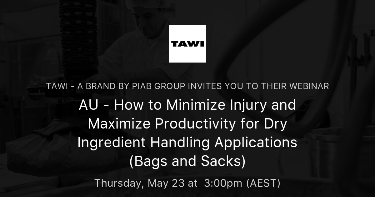 AU - How to Minimize Injury and Maximize Productivity for Dry ...
