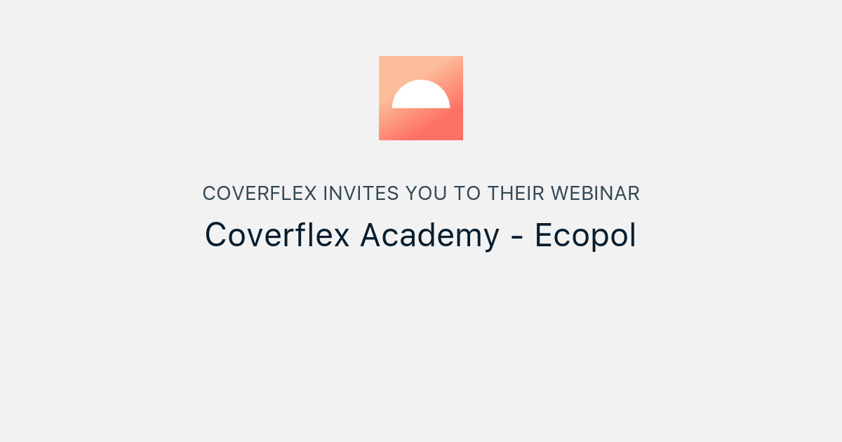 Coverflex Academy - Ecopol | Coverflex