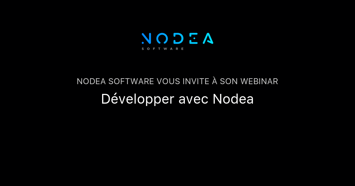 Développer avec Nodea | Nodea Software