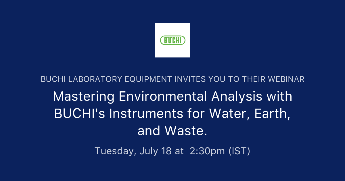 Mastering Environmental Analysis with BUCHI's Instruments for Water ...