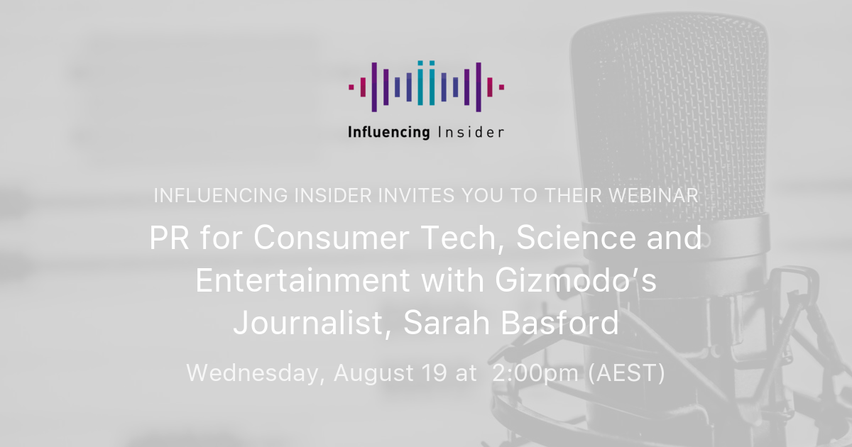 PR for Consumer Tech, Science and Entertainment with Gizmodo’s ...