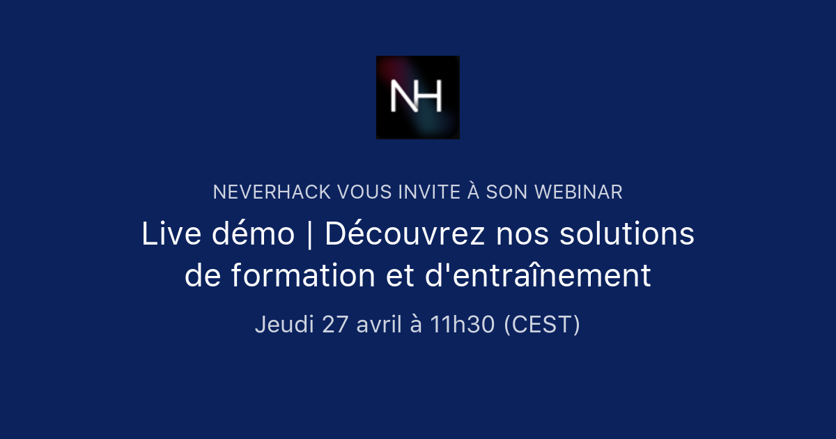 Live démo | Découvrez nos solutions de formation et d'entraînement ...