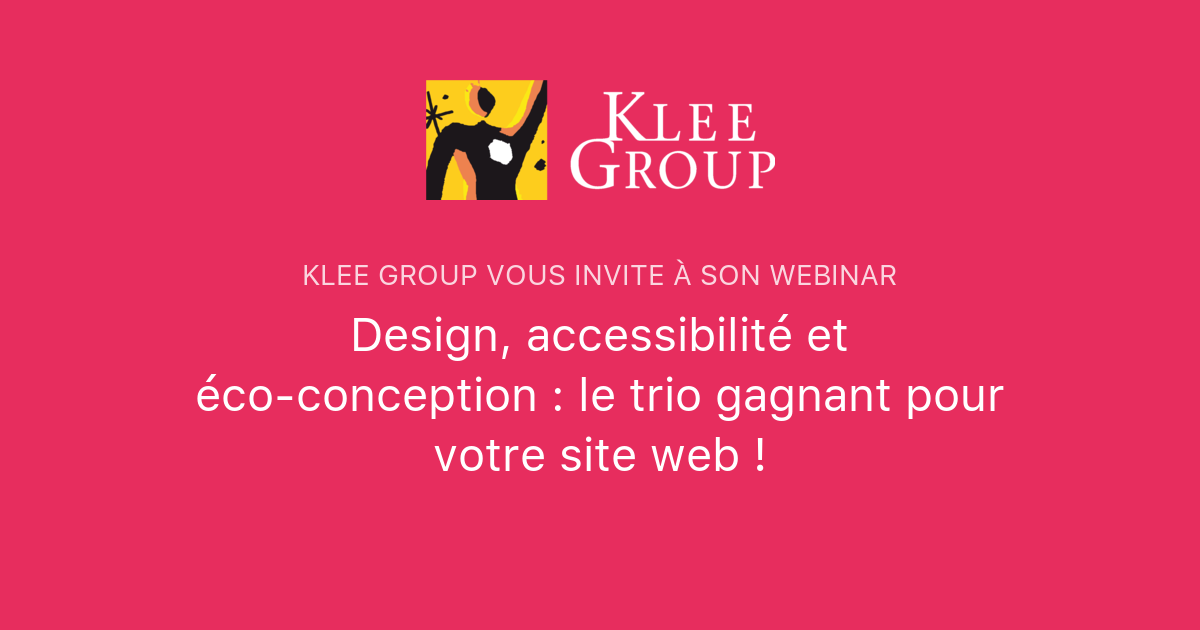Design, accessibilité et éco-conception : le trio gagnant pour votre ...