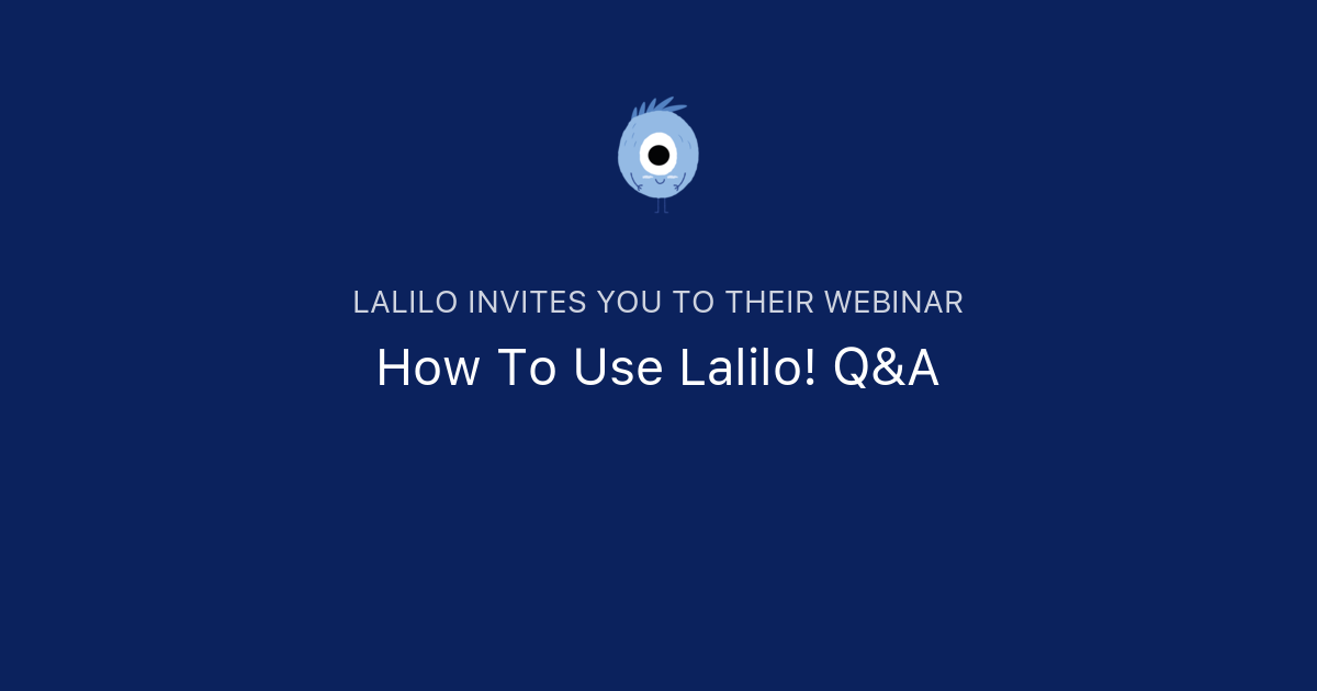 How To Use Lalilo! Q&A | Lalilo
